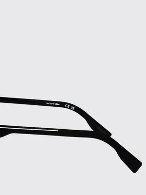 Lacoste Tortoiseshell Acetate Aviator Sunglasses With Monogram Logo - Black