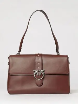 Pinko Leather Shoulder Bag - Red