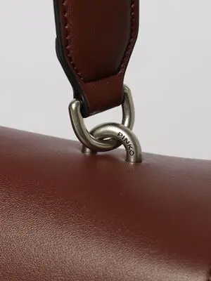 Pinko Leather Shoulder Bag - Red