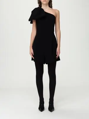 Max Mara One-shoulder Jumpsuit With Bow Detail - Black