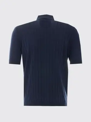 Brunello Cucinelli Knitted Polo Shirt - Blue