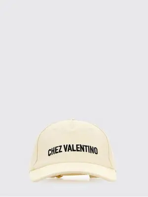 Valentino Garavani Chez Cotton Canvas Hat - Ivory
