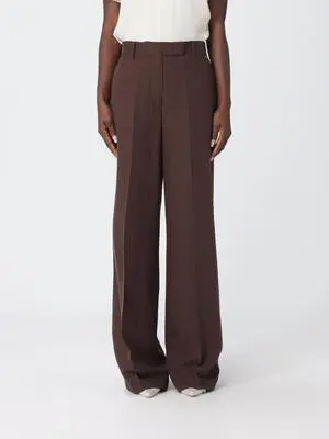 Liu Jo Linen Blend Tailored Pants - Brown