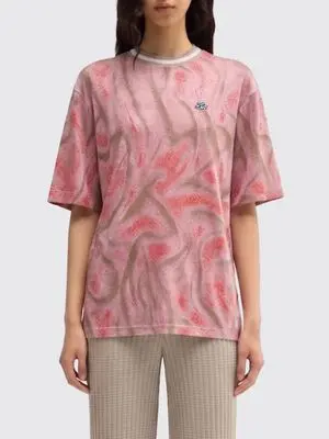 MARGHERITA MACCAPANI Patterned Viscose T-shirt - Pink