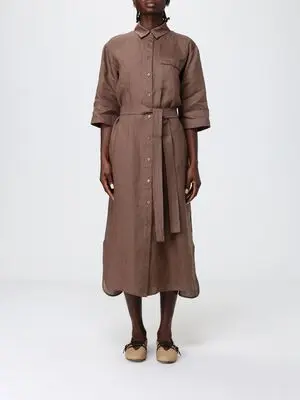 Max Mara Linen Chemisier Dress - Brown