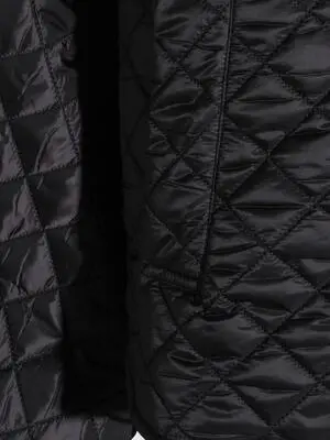 Max Mara Hooded Quilted Jacket - Black