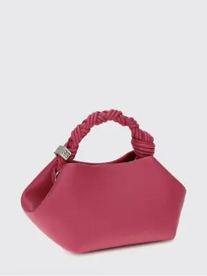 GANNI Grained Recycled Leather Blend Mini Bow Bag