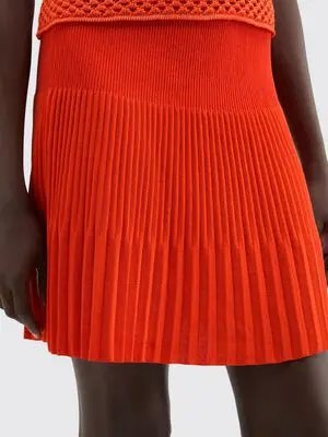 MARGHERITA MACCAPANI Pleated Cotton Skirt