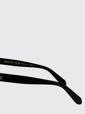 FERRAGAMO Rectangular Aviator Sunglasses In Acetate With Lettering Logo
