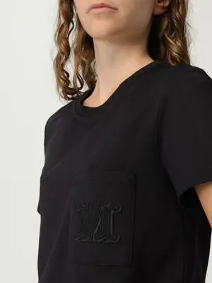 Max Mara Cotton T-shirt With Pocket Detail