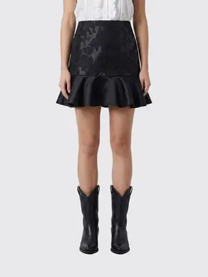 GANNI Crêpe Mini Skirt - Black
