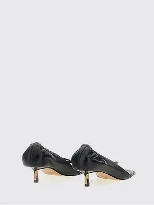 Jacquemus Leather Thong Mules - Black