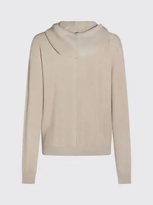 Rick Owens Wool Zip-up Hooded Cardigan