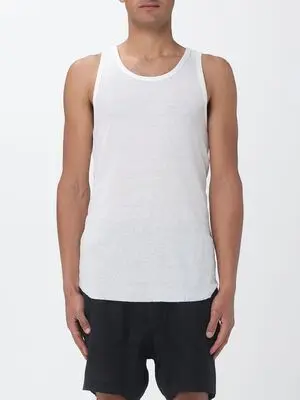 THOM KROM Ribbed Cotton Blend Tank Top - Beige