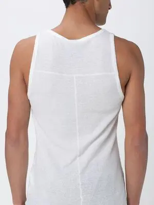 THOM KROM Ribbed Cotton Blend Tank Top