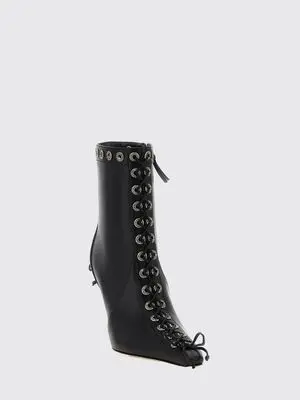 MACH&MACH Lace-up Pointed Toe Stiletto Boots
