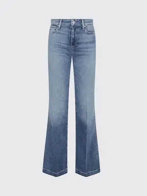 Paige Flared Cotton Denim Jeans