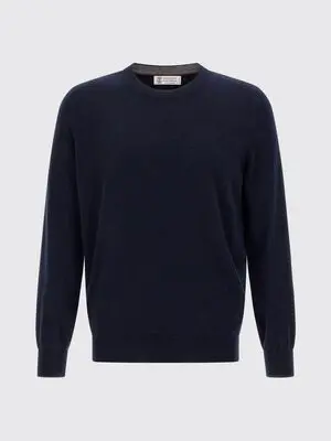Brunello Cucinelli Crew Neck Jumper - Navy