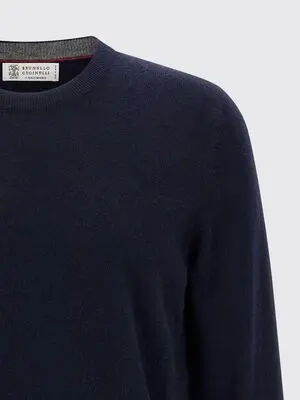 Brunello Cucinelli Crew Neck Jumper - Navy