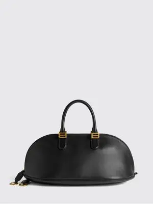 Balenciaga Bowling Bolero Handbag In Crinkled Calfskin - Black