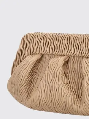 THEMOIRE Ruched Vegan Leather Bios Clutch