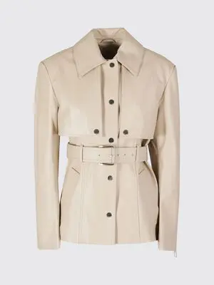 Sportmax Lambskin Leather Jacket - Beige