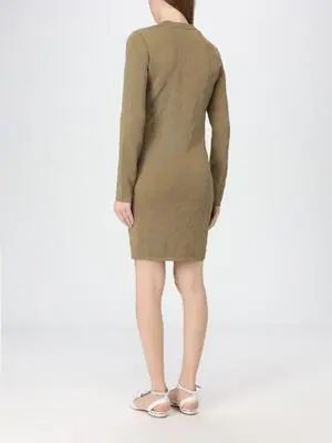 Pinko V-neck Button-up Knit Dress