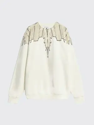 COUNTY OF MILAN Crew Neck Sweatshirt With Iconic Wings Logo