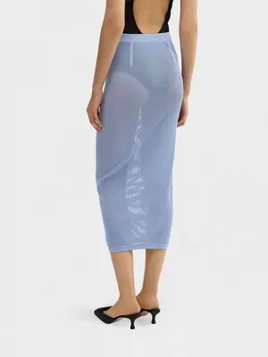 MARGHERITA MACCAPANI Econyl® Perforated Floral Pencil Skirt