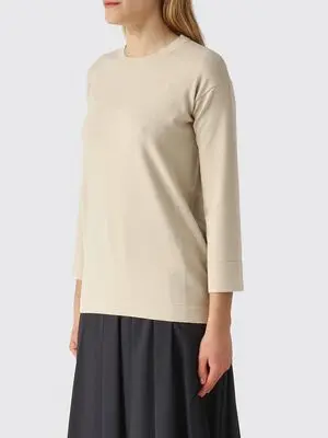 Max Mara Viscose Blend T-shirt - Ecru
