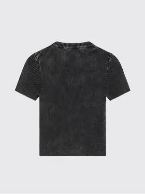 DIESEL® Ribbed T-shirt With Logo Detail