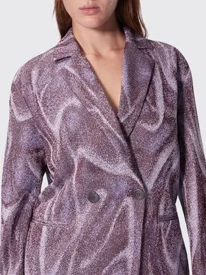 MARGHERITA MACCAPANI Double-breasted Abstract Print Blazer