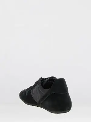 Rick Owens Temple Minimal Suede And Nylon Sneakers - Black