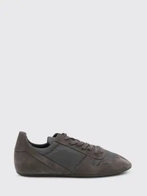 Rick Owens Temple Minimal Suede And Nylon Sneakers - Dust