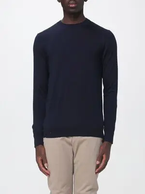 GOLDEN GOOSE Crewneck Jumper In Pure Virgin Wool - Navy