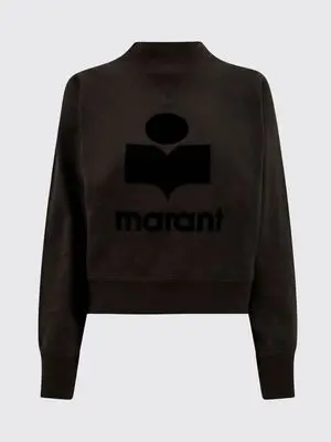 Isabel Marant Étoile High Neck Logo Sweatshirt - Black
