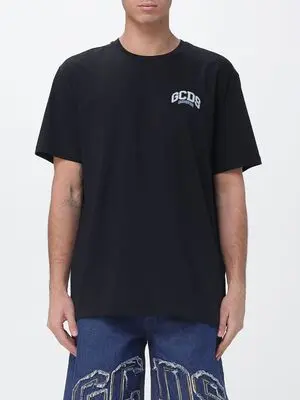 Gcds Logo Cotton T-shirt - Black