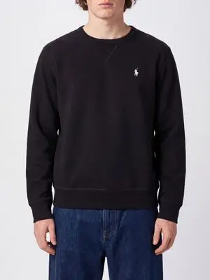 Polo Ralph Lauren Cotton Blend Crewneck Sweatshirt With Embroidered Logo - Black 1