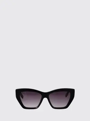 Karl Lagerfeld Acetate Cat Eye Sunglasses With Metallic Logo