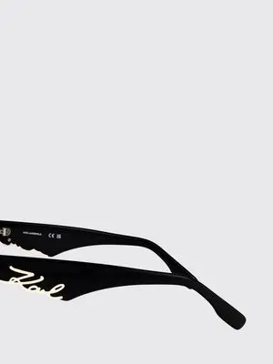 Karl Lagerfeld Acetate Cat Eye Sunglasses With Metallic Logo