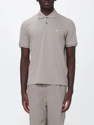 Emporio Armani Stretch Cotton Polo Shirt - Grey 1
