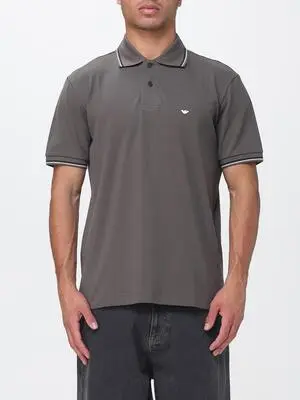 Emporio Armani Stretch Cotton Polo Shirt - Grey