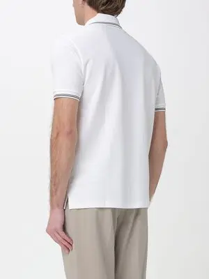 Emporio Armani Stretch Cotton Polo Shirt - White