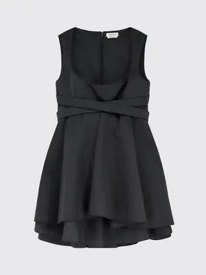 Alexander McQueen Sleeveless Square Neck Mini Dress