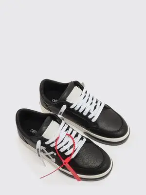 Off-White Vulcanized Grained Leather Sneakers