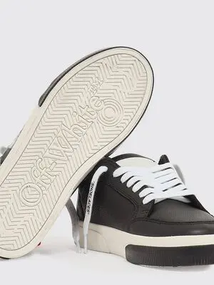 Off-White Vulcanized Grained Leather Sneakers