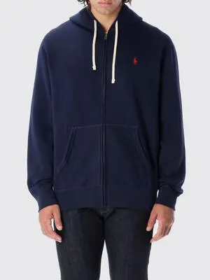 Polo Ralph Lauren Zip-up Hoodie With Embroidered Logo - Blue