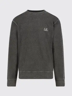 C.P. COMPANY Cotton Crewneck Sweatshirt With Embroidered Logo