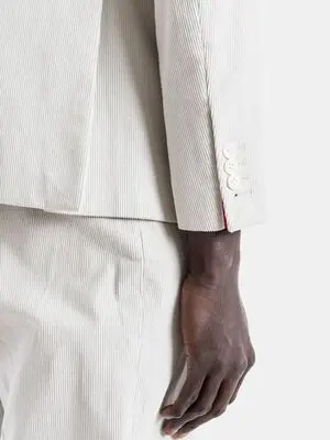 Thom Browne Single-breasted Corduroy Blazer In Cotton With Three Buttons