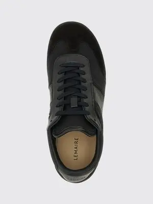 LEMAIRE Leather And Nylon Quilted Soft Sneakers - Black